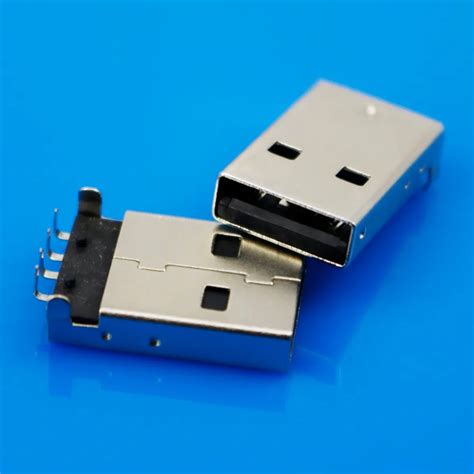 USB Male Socket A Type Right Angle 90 Degree Corners USB Connector In Computer Cables