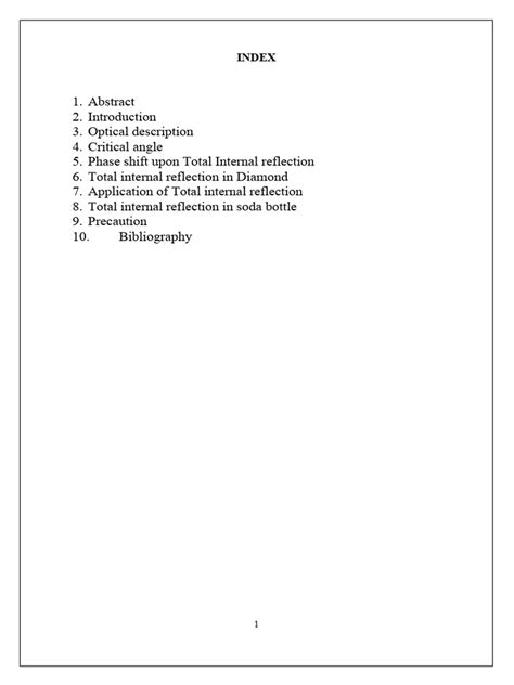 Physics Final Project Final Pdf Reflection Physics Refraction