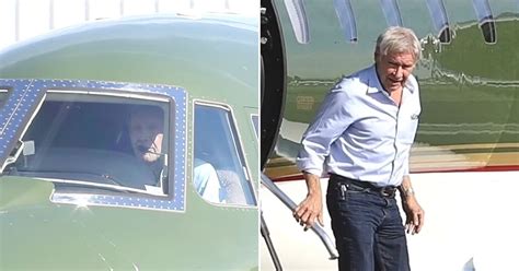 Just In Harrison Ford 80 Flies His Private Jet To Pick Up His Mother In Law Ahead Of His Wife