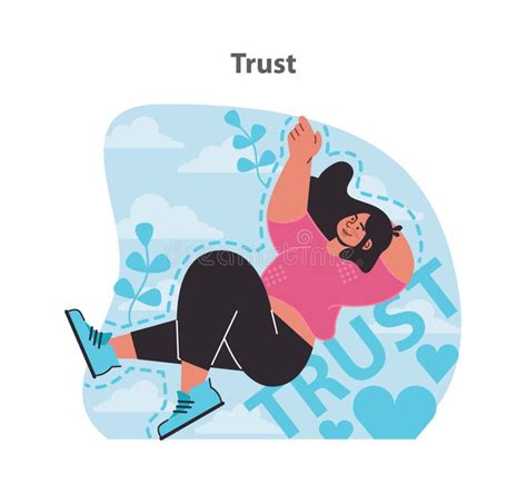 Trust Embracing Reliability And Fostering Secure Connections In Relationships Stock Vector