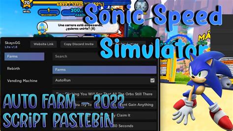 UPD Sonic Speed Simulator HACK PASTEBIN Script GUI YouTube