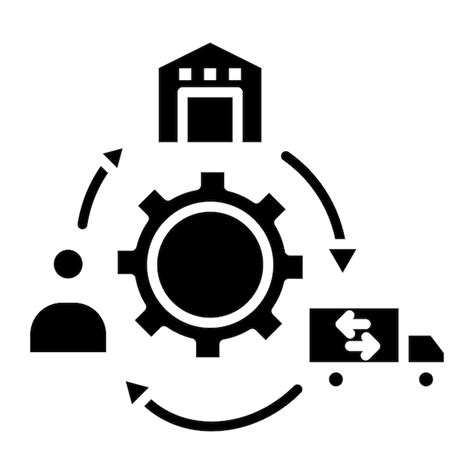 Premium Vector Supply Chain Management Vector Illustration