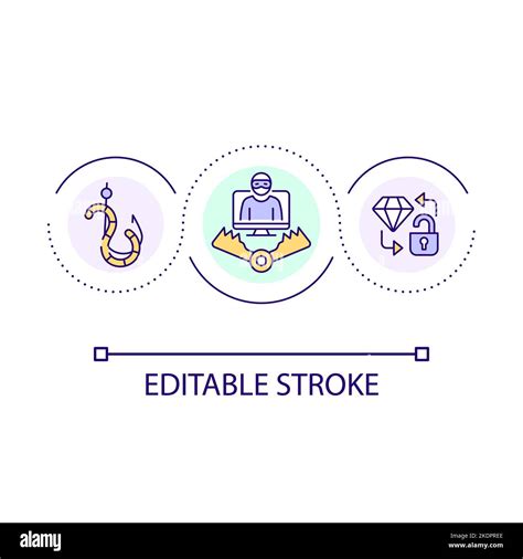 Lure Victim Loop Concept Icon Stock Vector Image And Art Alamy