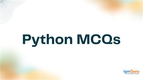 Top 70 Python Mcqs With Answers Updated 2025