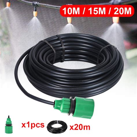 정원 워터 호스 급수 관개 튜브 14 인치 Pvc 호스 4mm 7mm 마이크로 드립 관개 파이프 급수 스프링클러 파이프 10 M 15 M 20m