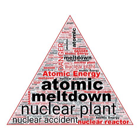 Nuclear Atomic Energy Illustration Abstract Text Background Icons Stock
