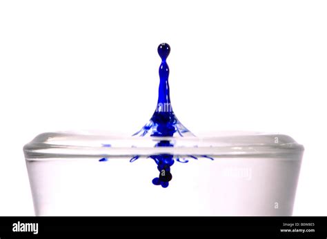 Ink Drop Water In Glass Cut Out Stock Images Pictures Alamy