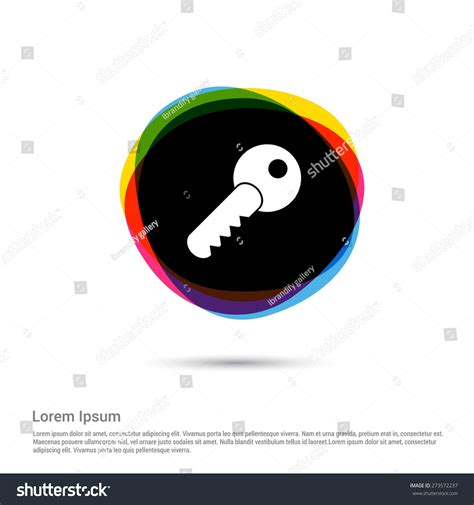 Key Symbol Password Icon White Pictogram Stock Vector Royalty Free