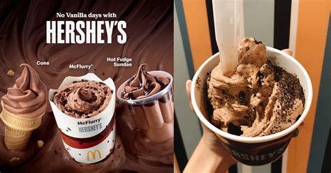 Hersheys Mcflurry Cone And Hot Fudge Sundae Now Available At Mcdonalds From 29 Aug 22