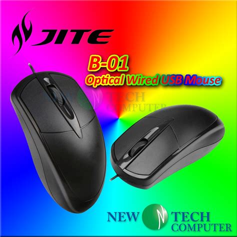 Jite B 01 Wired Usb Optical Mouse Black Shopee Malaysia