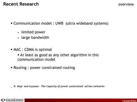 Capacity Of Power Constrained Ad Hoc Networks Ppt Download