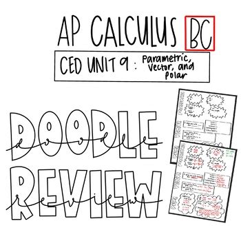 AP Calculus BC Unit Parametric Vector Polar Doodle Review TPT