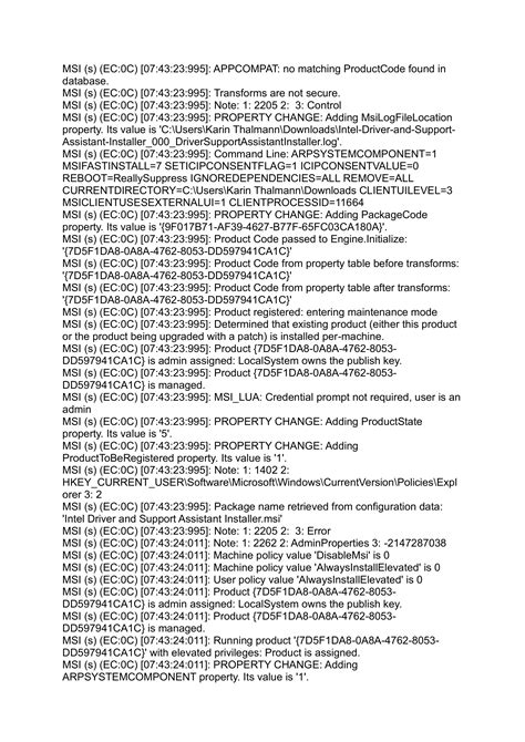 Solved Re Re Intel Driver Support Assistant Doesnt Install Properly Even If I Uninstalled