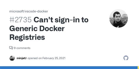 Cant Sign In To Generic Docker Registries · Issue 2735 · Microsoftvscode Docker · Github