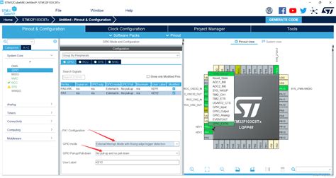 Cubemx配置stm32外部中断stm32外部中断cube Csdn博客