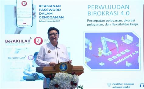 Launching Aplikasi Satria Menteri Panrb Tjahjo Bilang Keamanan Siber