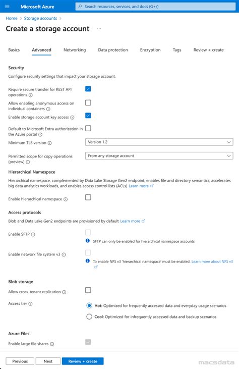 Import Data Into Autonomous Dbazure Using Blob Storage Macsdata