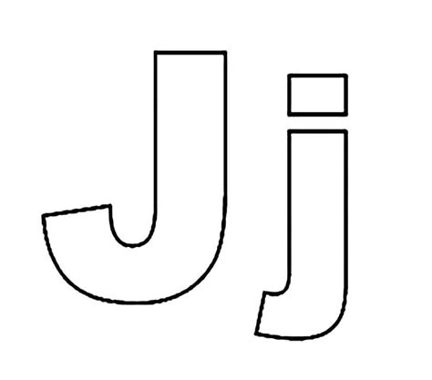 Letter J Coloring Pages Coloringlib