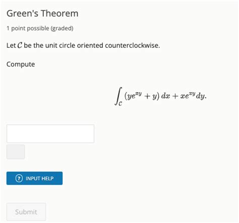 solved green s theorem let c be the unit circle oriented
