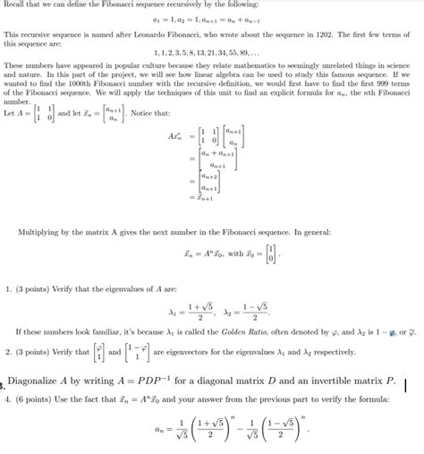 Solved A11a21an1anan−1 This Recursive Sequence Is