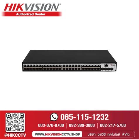 Hikvision Network Switch จำนวน 52 ช่อง รุ่น Ds 3e2552 H 52 Port Gigabit Full Managed Switch