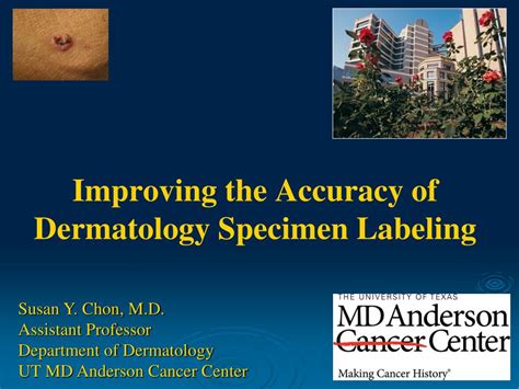 Ppt Improving The Accuracy Of Dermatology Specimen Labeling