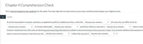 Solved Chapter 4 Comprehension Check This Is Directly Based