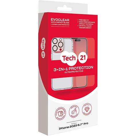 Tech In Protection Pack Evo Clear Case Impact Glass Screen