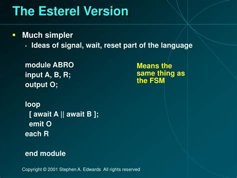 Ppt The Synchronous Language Esterel Powerpoint Presentation Free Download Id1798666