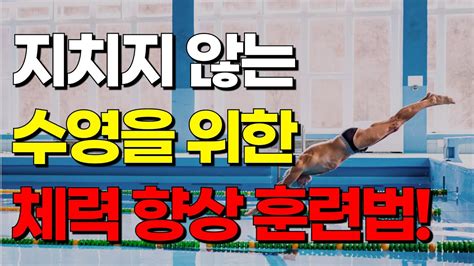 금방 지치는 수영 초보를 위한 체력 훈련 방법 🦭 Youtube