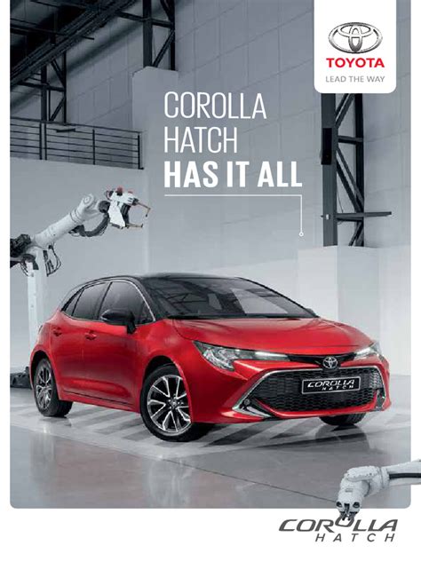 Corolla Hatch Brochure Download Free Pdf Headlamp Vehicles