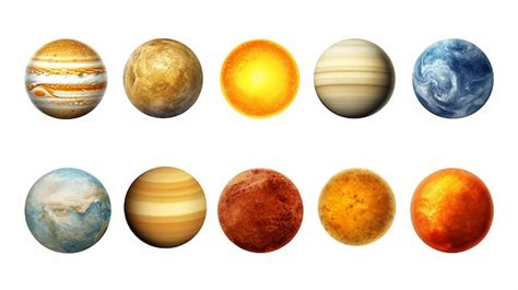 Premium Photo The Planets Of The Solar System Illustration Isolated
