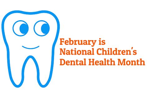 2월은 전국 어린이 치과 건강의 달 Ncdhm입니다 텍스트 비문이 있는 배경 배너 카드 포스터용 템플릿입니다 벡터 Eps10 그림입니다 0명에 대한 스톡 벡터 아트 및 기타