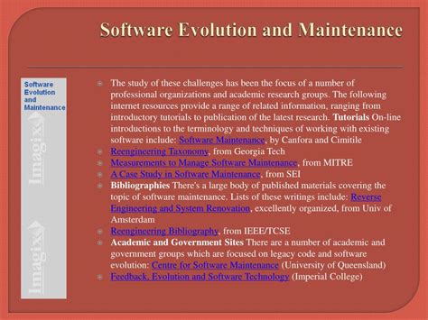Ppt Software Evolution And Maintenance Powerpoint Presentation Free