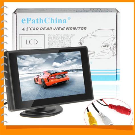 2019 Digital Color TFT LCD Car Rearview Monitor 4 3 Inch Foldable Car LCD TFT Rearview Monitor