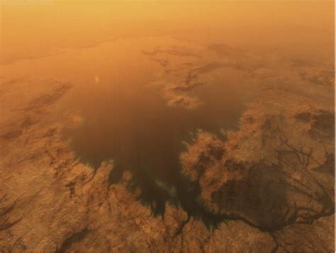 Lakes On Titan Cassini