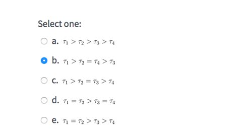 Solved The Diagram Shows 4 RC Circuits Identified By A Chegg Com
