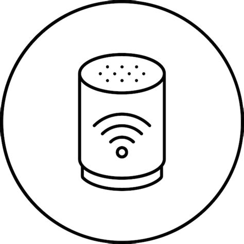 스마트 스피커 아이콘 프리미엄 벡터