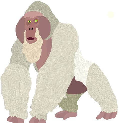 Albino Gigantopithecus 2 By Larussopelta On Deviantart