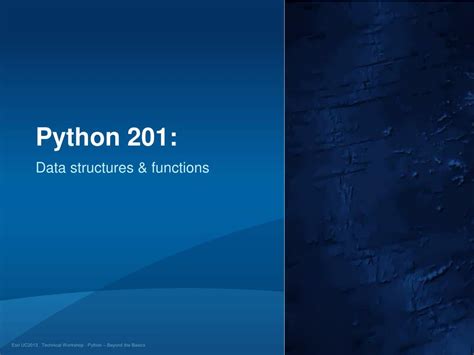 Ppt Python Beyond The Basics Powerpoint Presentation Free Download