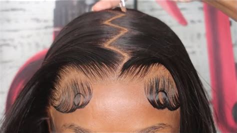 Perfect Zig Zag Part W Bone Straight Hair Ft Arabella Hair Straight Hairstyles Front Lace