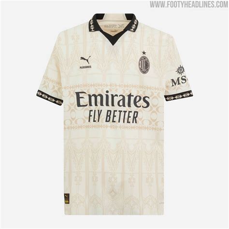 Milan X Pleasures 23 24 Fourth Kits Released Footy Headlines