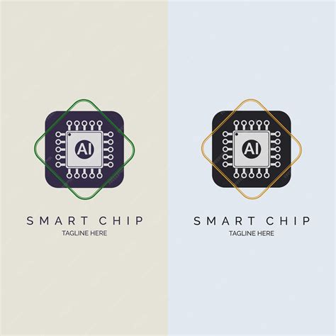 Premium Vector Integrated Circuit Microchip Cpu Ai Smart Chip Logo
