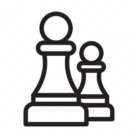 Chess Board Game Strategy Game Mind Sport Intellectual Game Icon