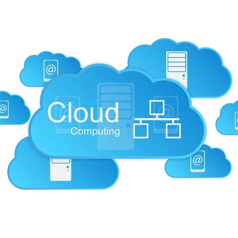 Vector Cloud Computing Concept Modern Design Template — Stock Vector
