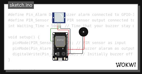 Alarme Wokwi ESP STM Arduino Simulator