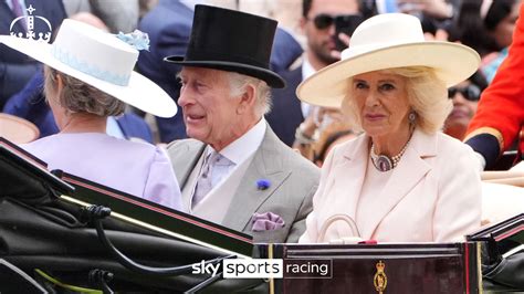 Royal Ascot King And Queen Lead Royal Procession On The Fifth And