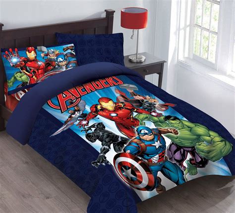 Marvel Avengers Forever Twin Comforter Set With Fitted Sheet