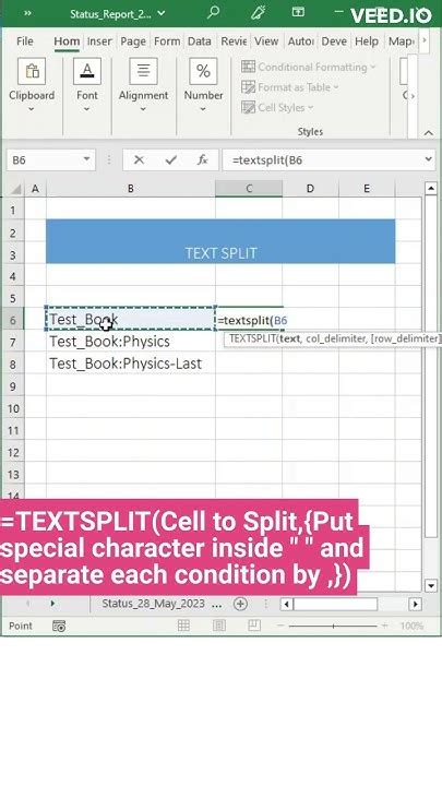 Split Text In Cell Based On Multiple Criteria Use Of Textsplit