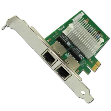 Pcie X1 듀얼 포트 기가비트 이더넷 네트워크 카드 Nh82580db 칩셋 I340t2 Pxe Rosgigabit Ethernet Network Carddual